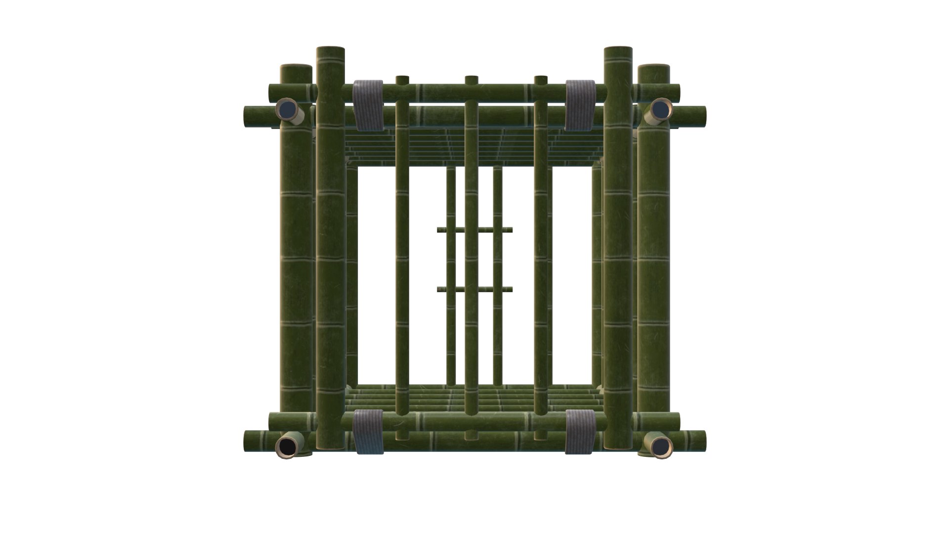 Low Poly Bamboo Construction 3D Model Model - TurboSquid 2300483
