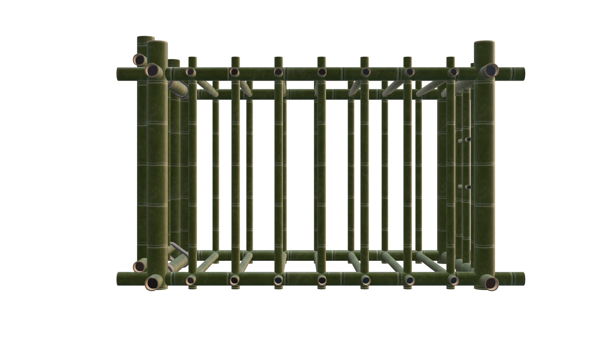 Low Poly Bamboo Construction 3D Model Model - TurboSquid 2300483