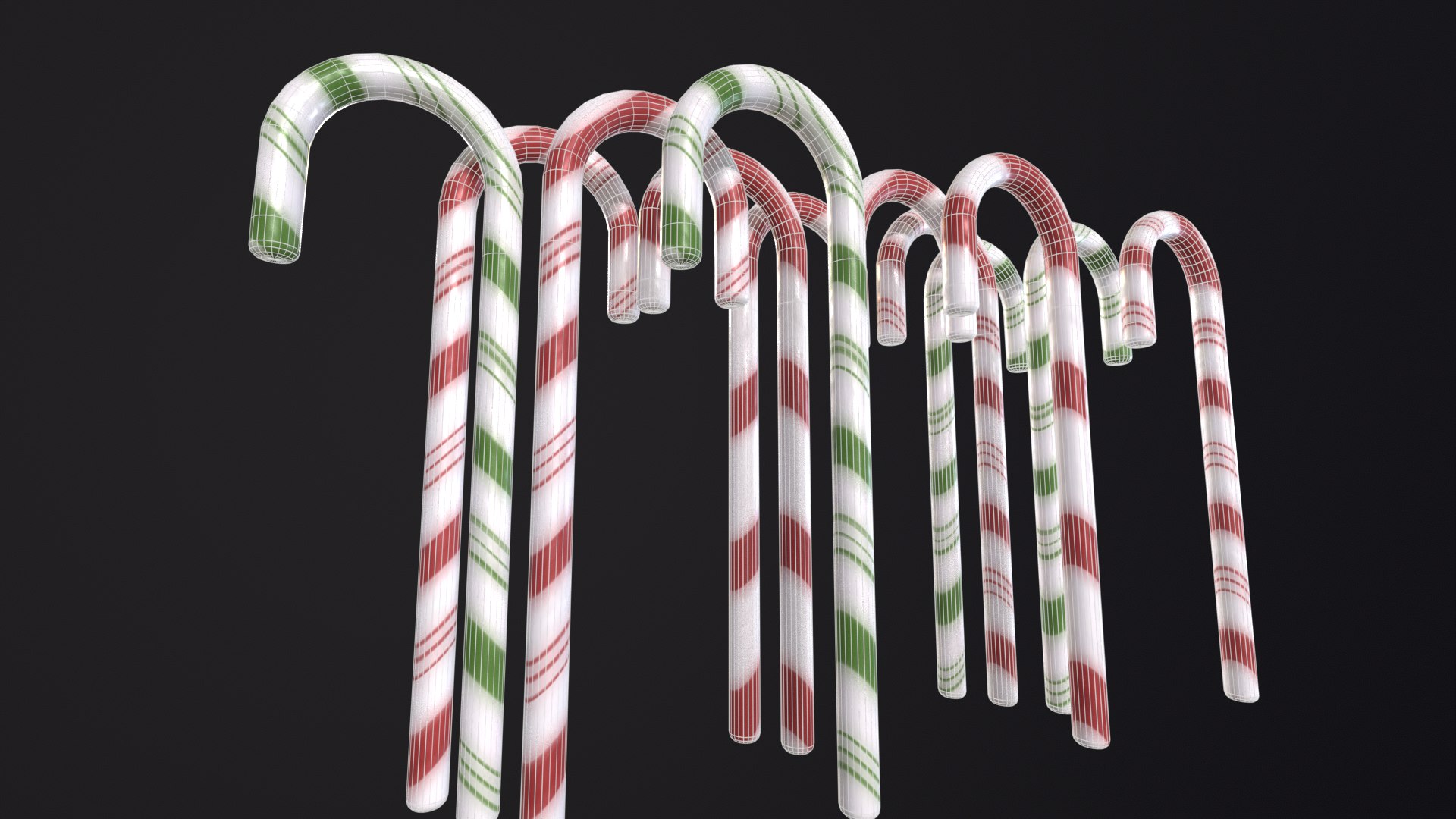 3D Christmas Candy Cane - TurboSquid 2175701