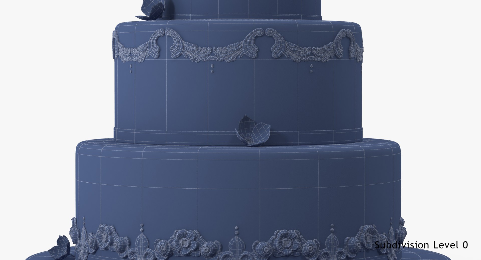Wedding Cake Miniatures 03 3d Model