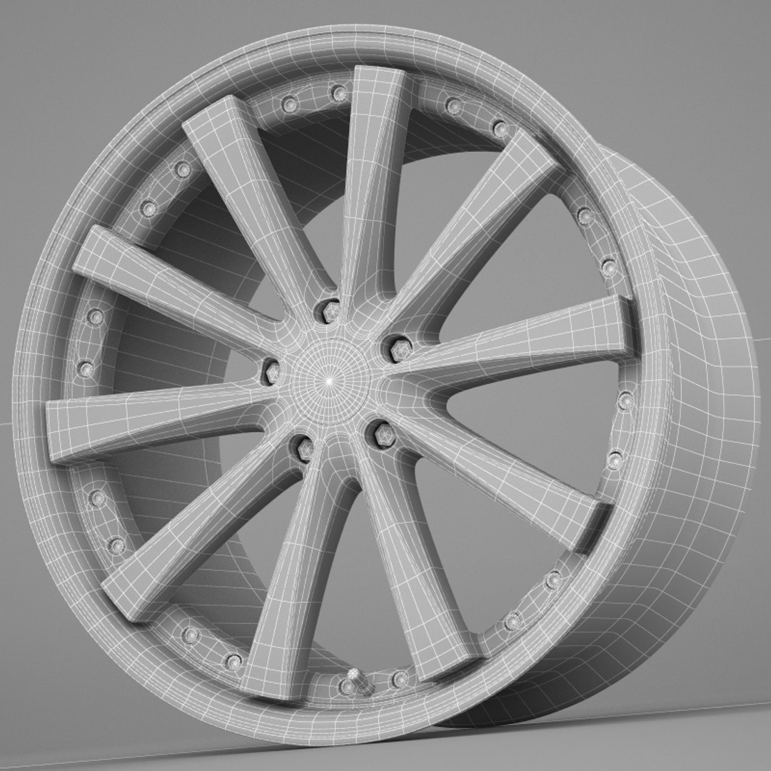 3dsmax Corniche Wheel Rims