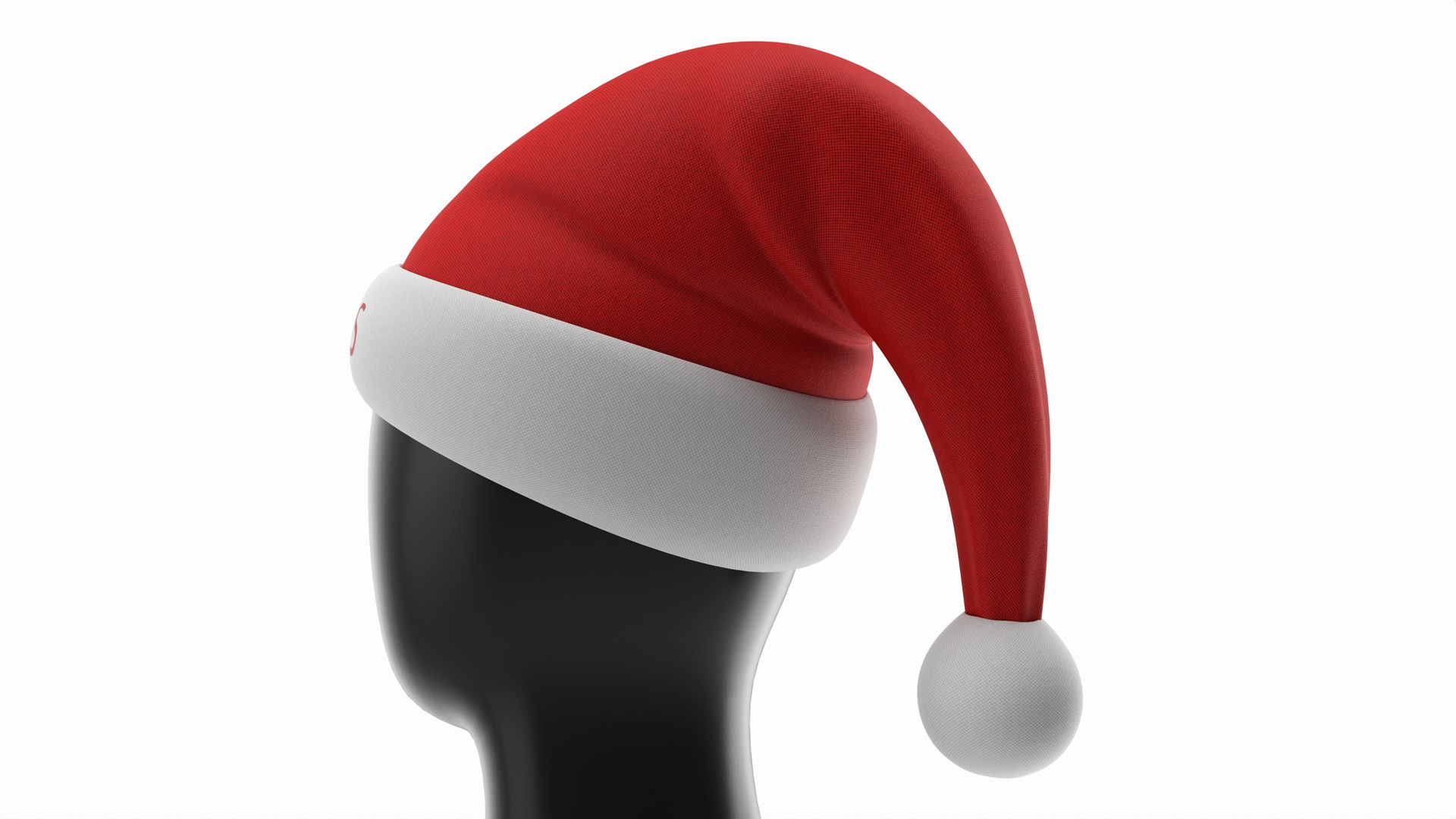 Store Display Mannequin Head With Santa Hat Model - TurboSquid 2201788