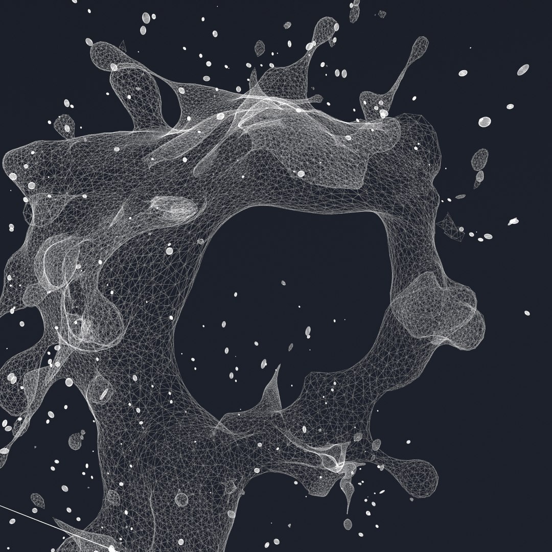 Letter P Splash 3D Model - TurboSquid 1151989