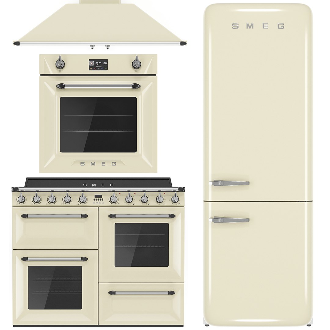 SMEG Kitchen Appliance Collection 3D Model - TurboSquid 2404830