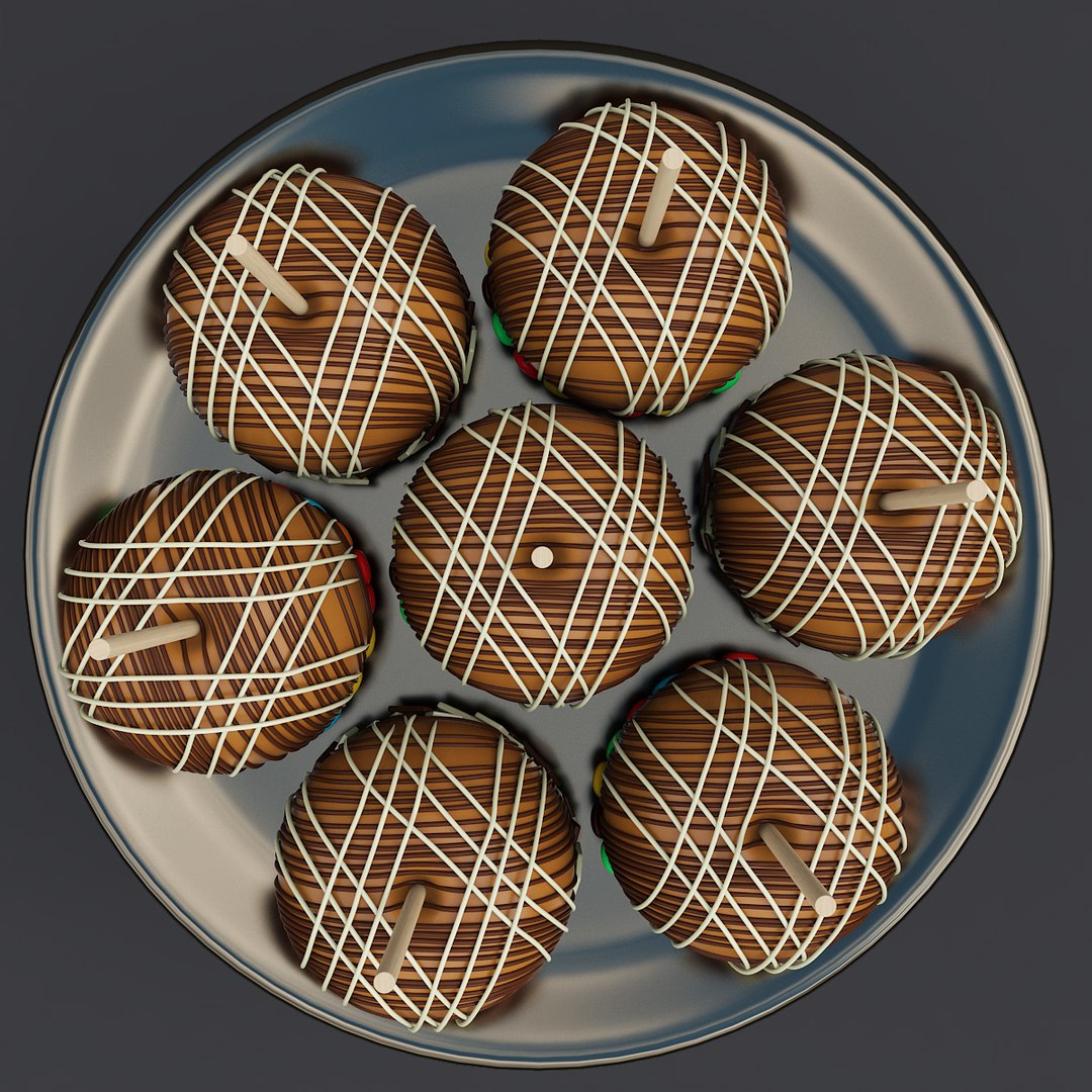 Christmas Dessert 3D Model - TurboSquid 1900536