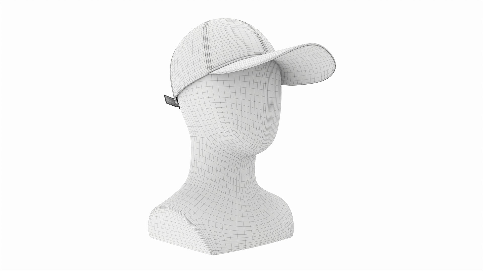 3D Store Display Mannequin Head With Baseball Cap - TurboSquid 2201779