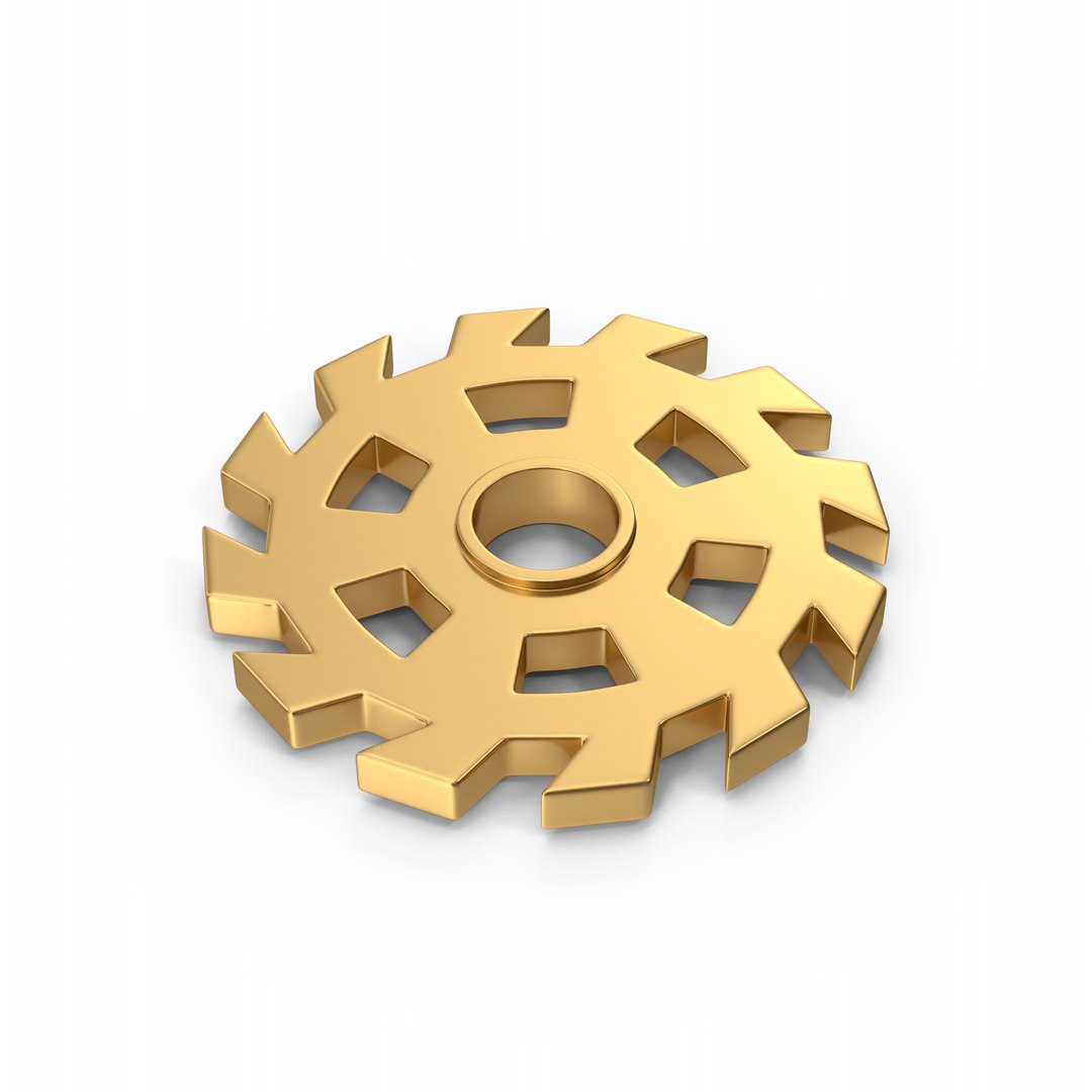 3D Gold Gear model - TurboSquid 2029153