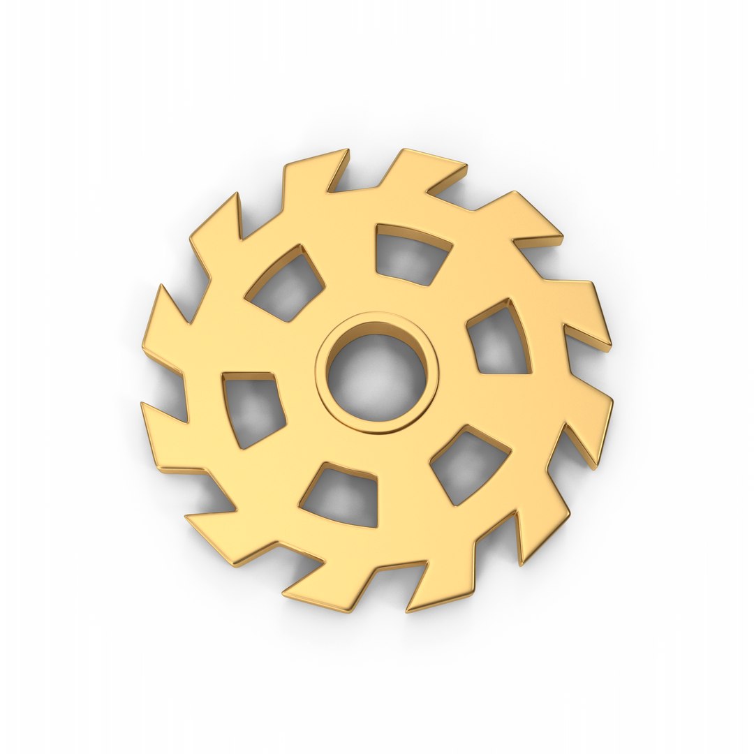 3D Gold Gear model - TurboSquid 2029153
