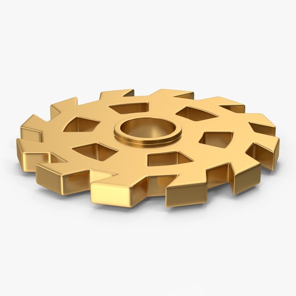 3D Gold Gear model - TurboSquid 2029153