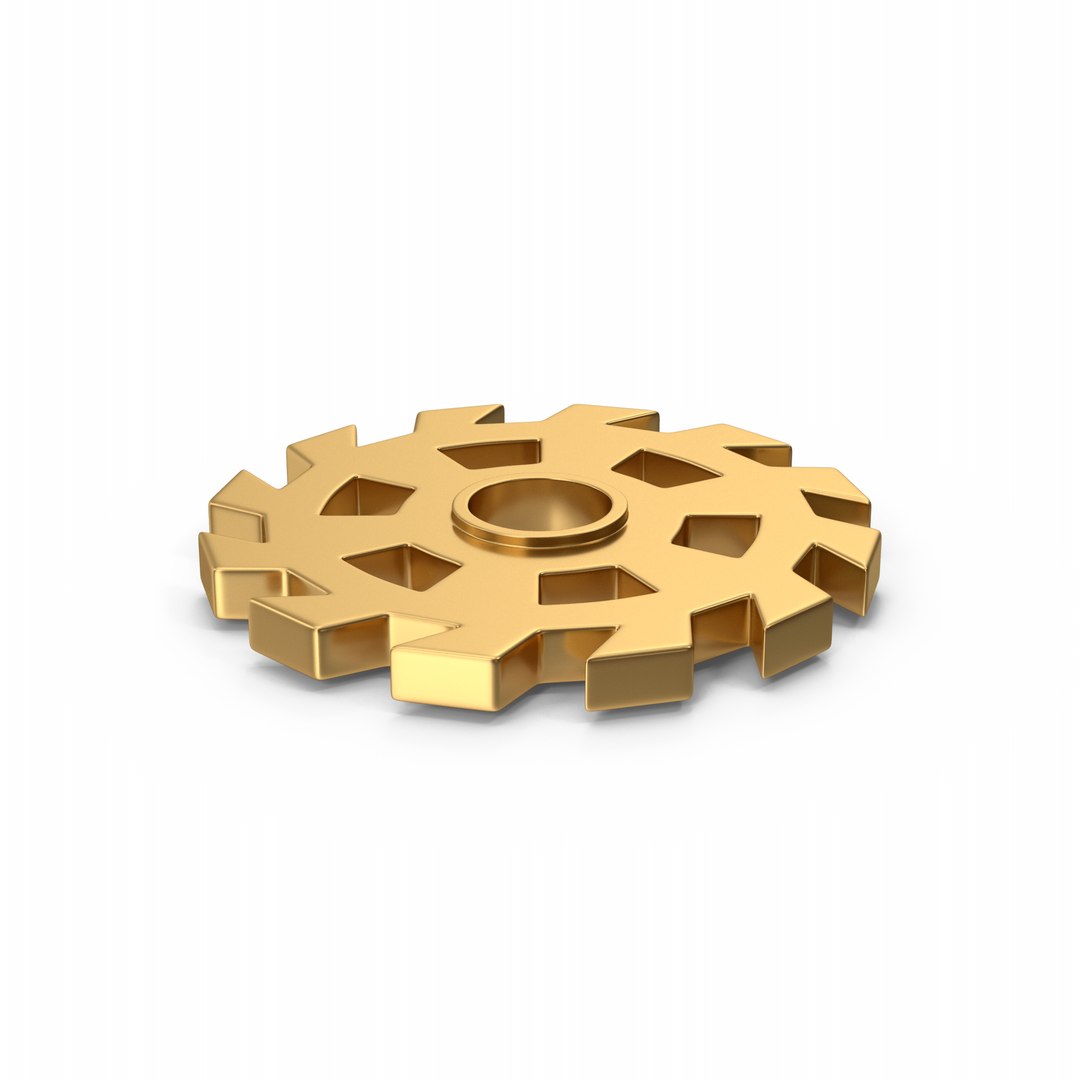 3D Gold Gear model - TurboSquid 2029153