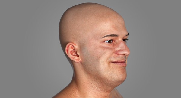 modelo 3d Dimpler de cabeza humana Real PBR Marcus AU14 - TurboSquid ...