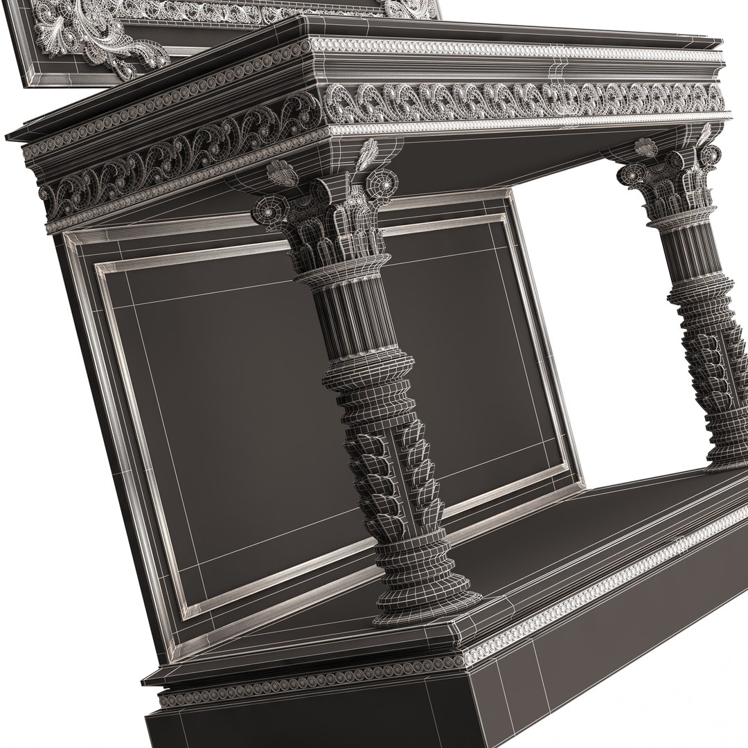 3D Model Classic Console Table 04 - TurboSquid 2325916