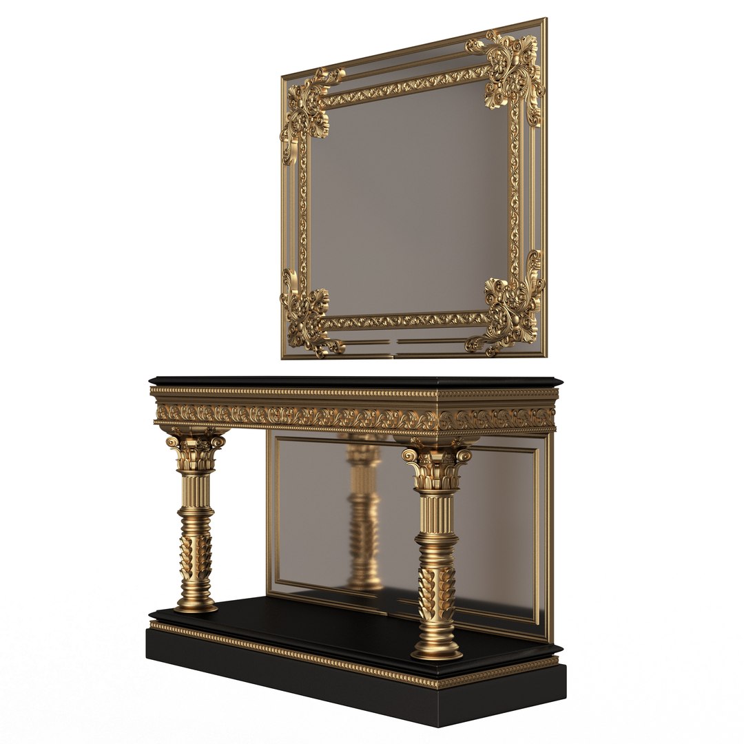 3D Model Classic Console Table 04 - TurboSquid 2325916