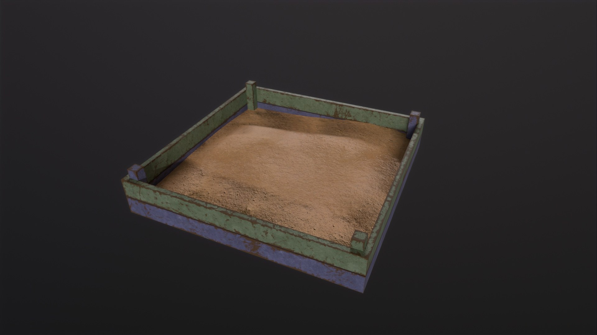 3D Soviet Oldschool Sandbox - TurboSquid 2128583