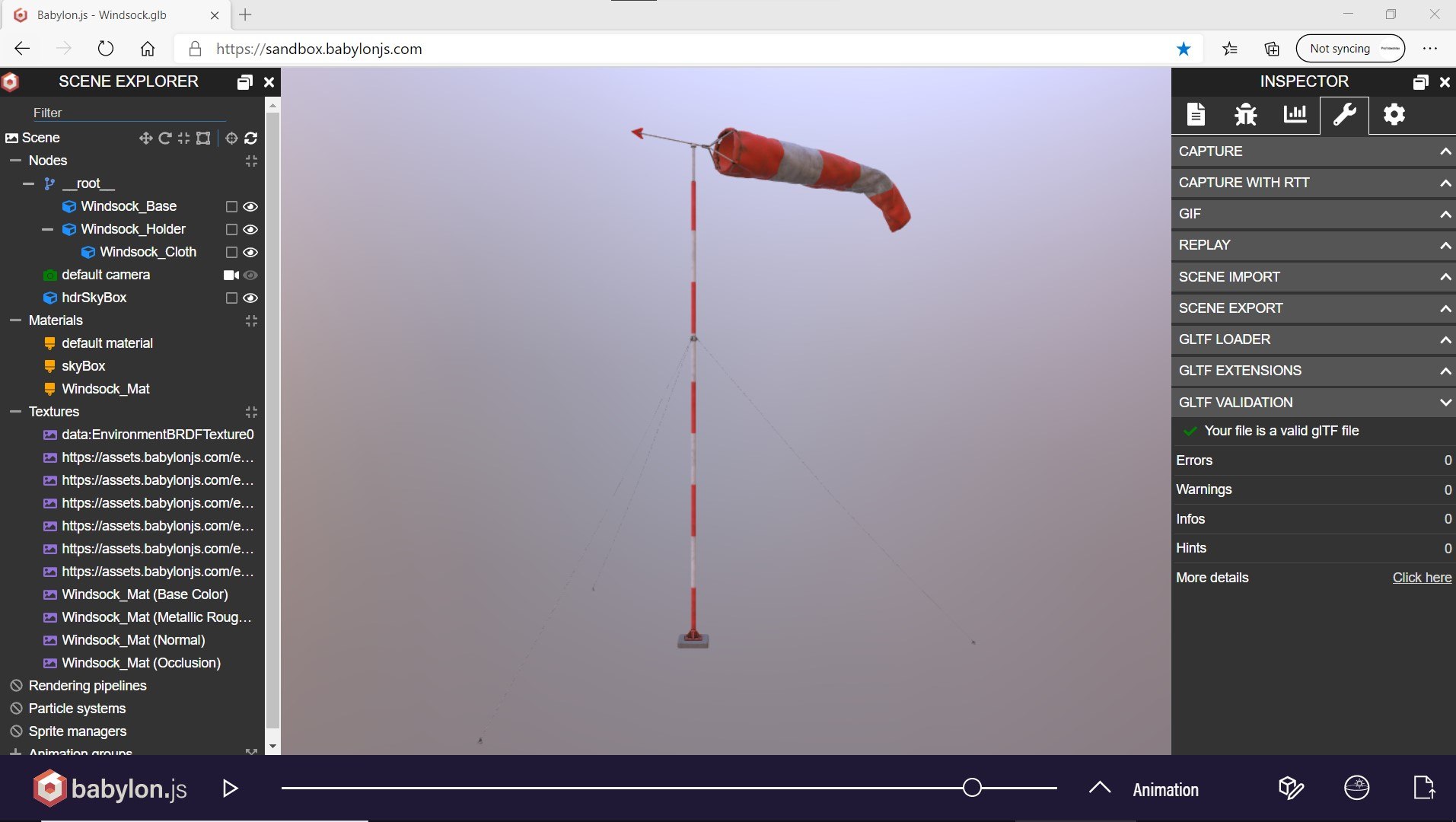 Windsock Animation 3D Model - TurboSquid 1628346