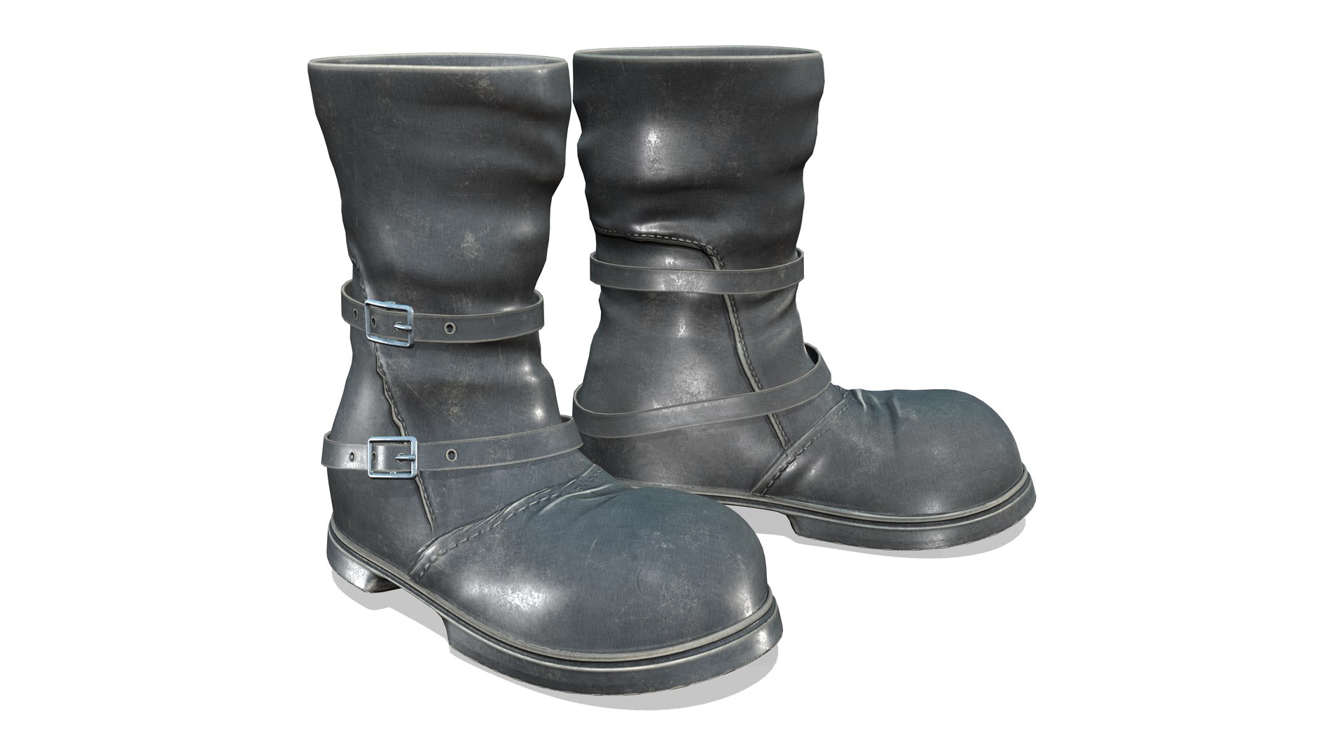 3D model Space Pilot Sci-fi Rider Boots - TurboSquid 1928638
