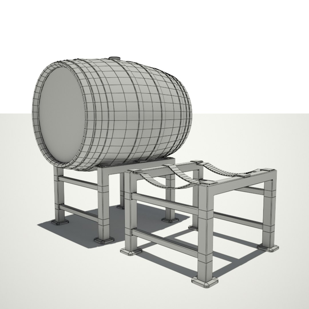 3d Model Barrel Stand
