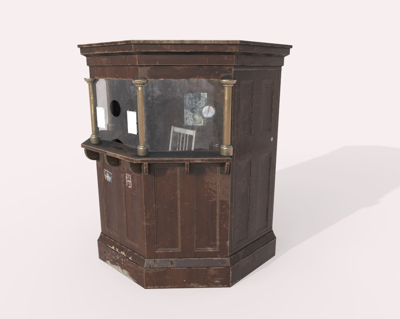 Ticket Booth 3D Model - TurboSquid 2024689