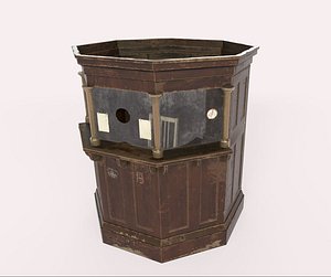 3D Ticket Booth Model - TurboSquid 1888577