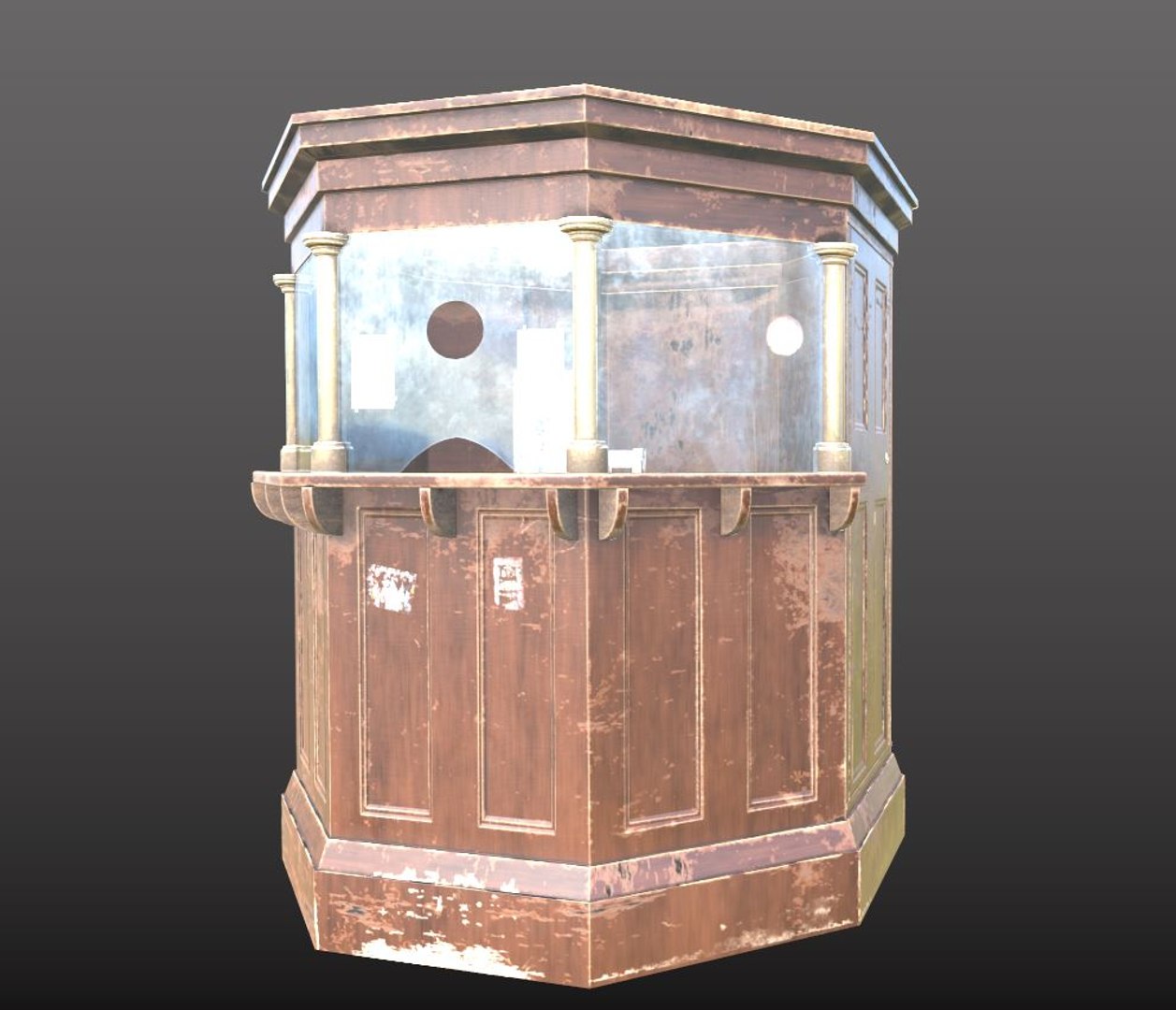 Ticket Booth 3D Model - TurboSquid 2024689