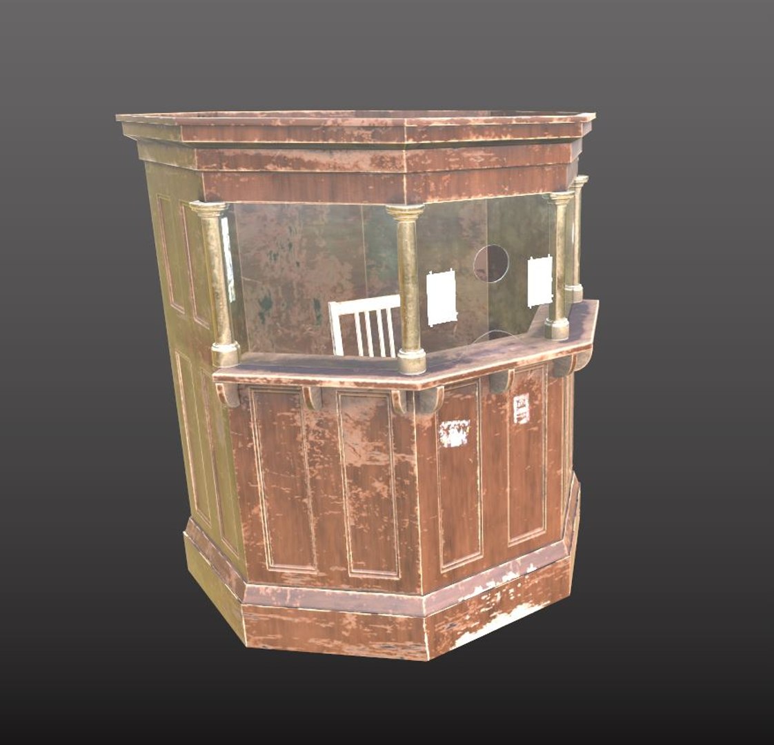 Ticket Booth 3D Model - TurboSquid 2024689