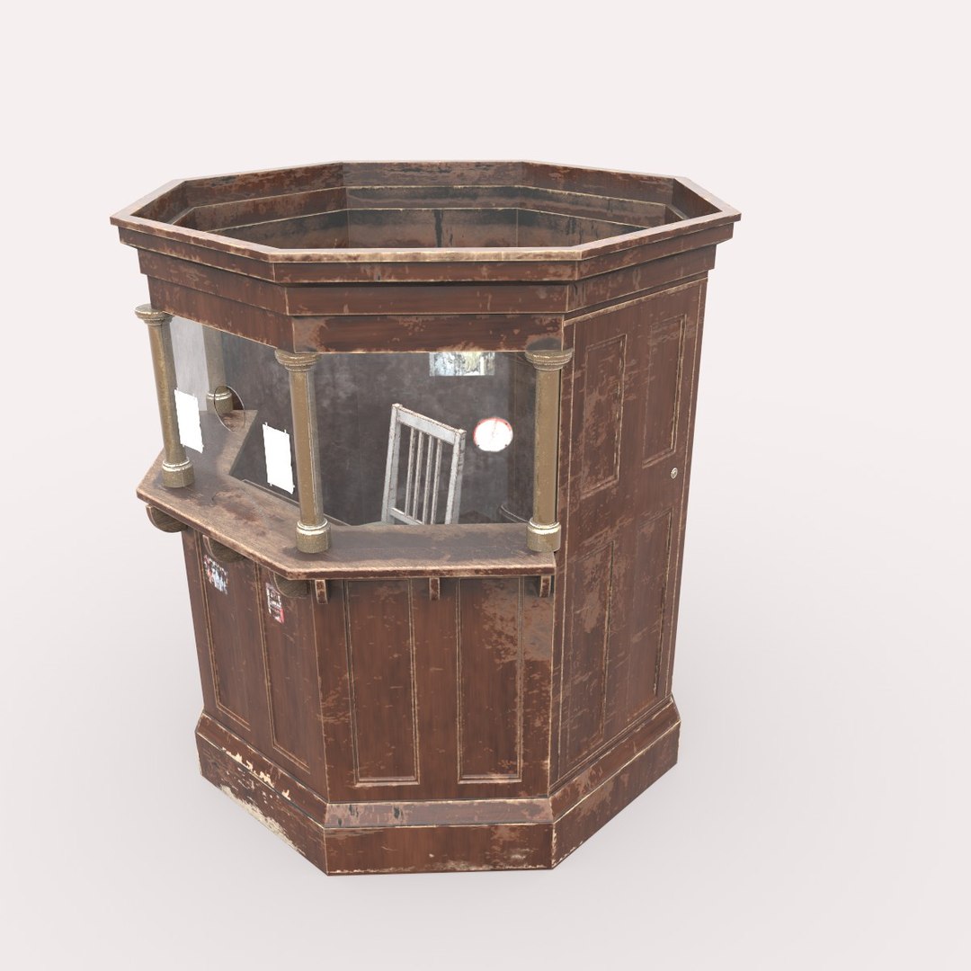 Ticket Booth 3D Model - TurboSquid 2024689