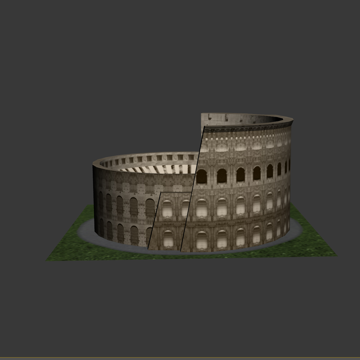 colosseum theatre gladiator 3d model