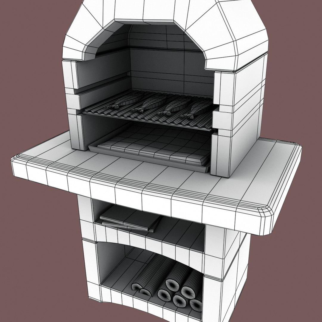yard bbq grill 3d 3ds