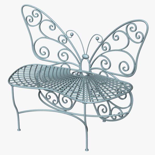 Butterfly bench model - TurboSquid 1371509