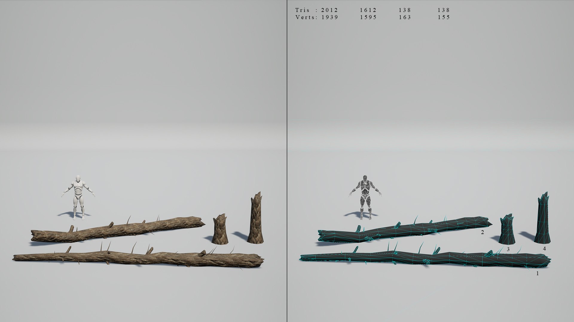 3D Pine Trees - High Quality Low-Poly Models -UE4-Unity-Vray-Corona ...