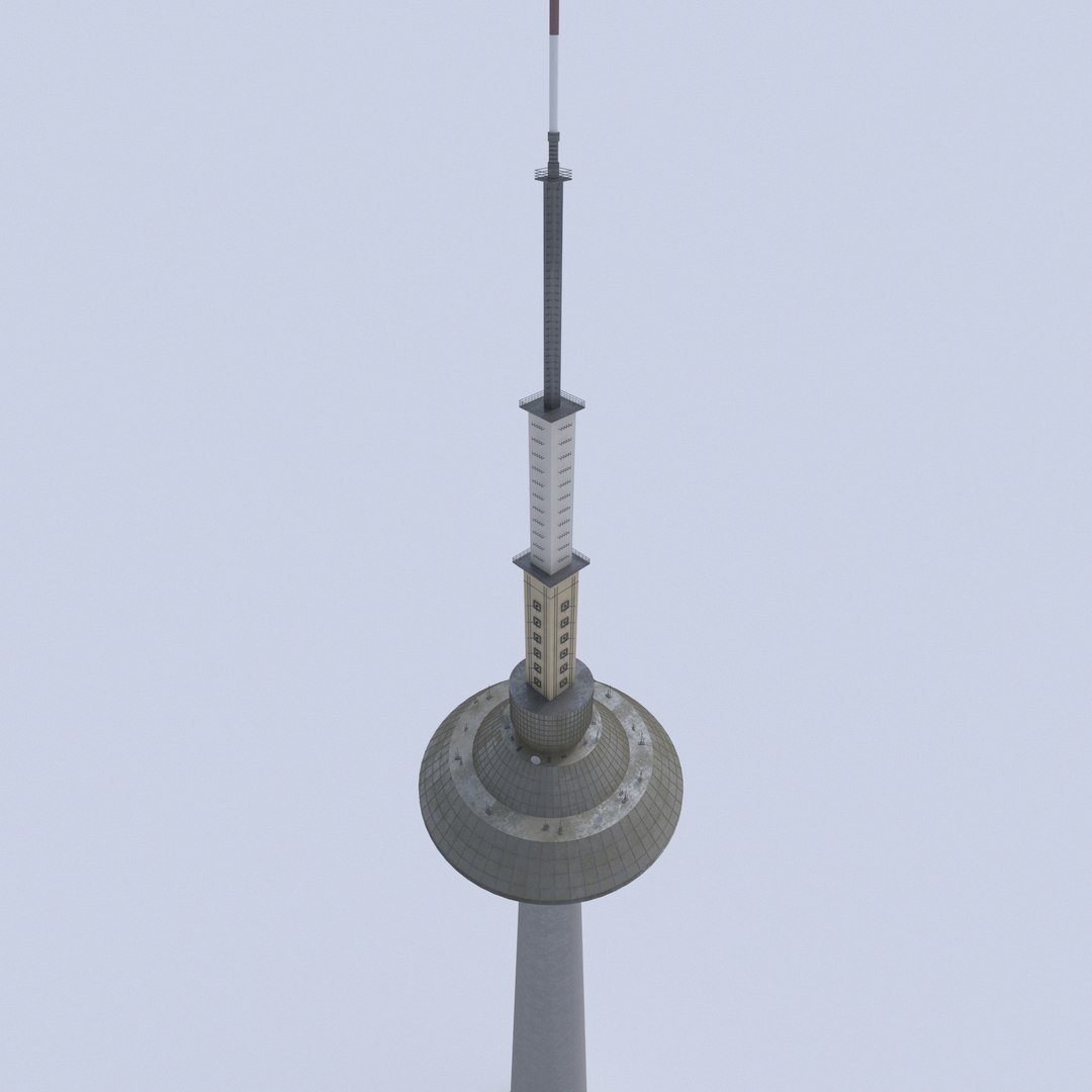 3D Tianjin Radio Television Tower Model - TurboSquid 1318716