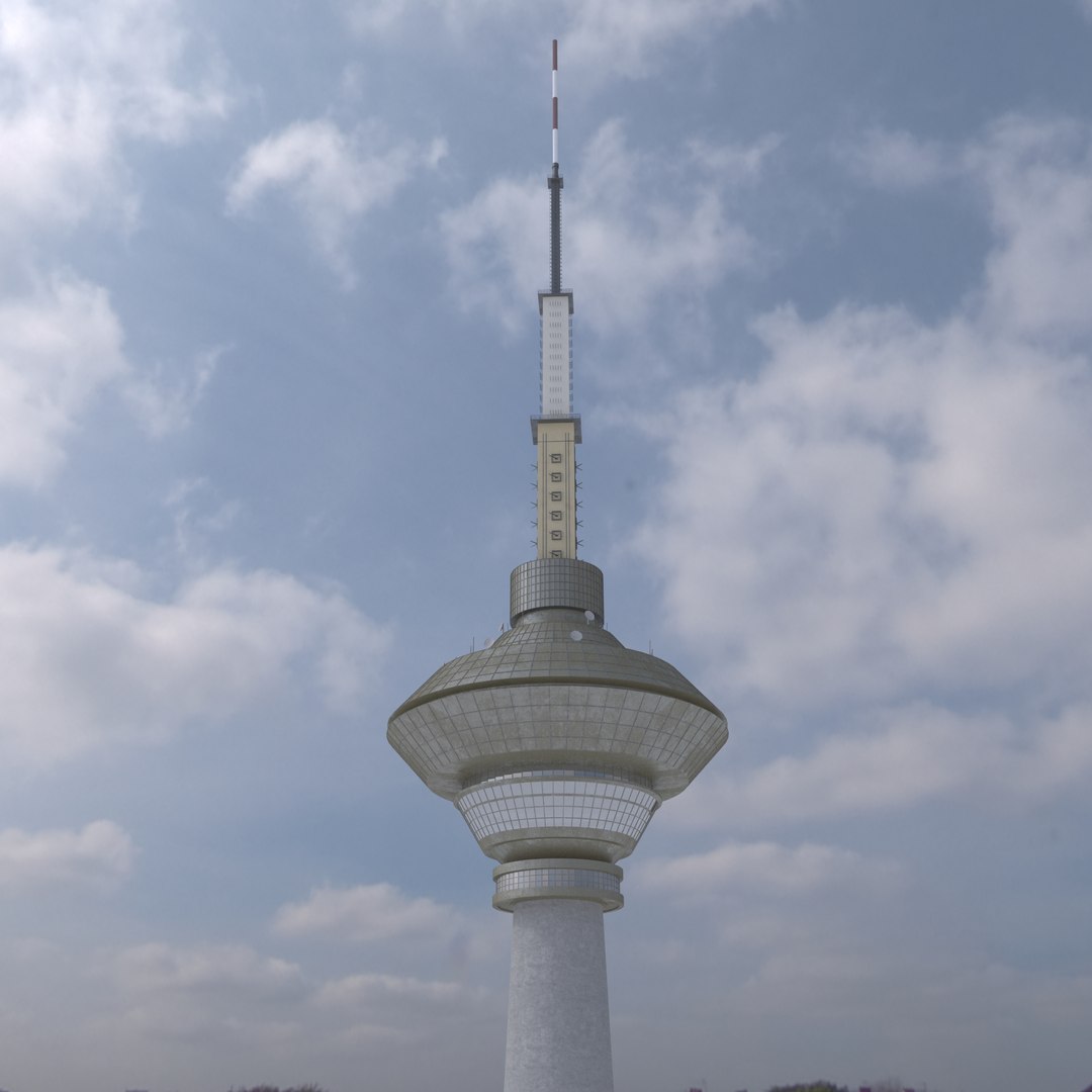 3D Tianjin Radio Television Tower Model - TurboSquid 1318716
