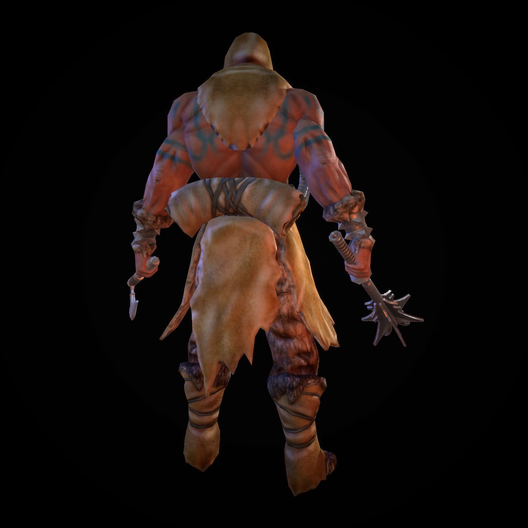 Character Barbarian 3d Fbx