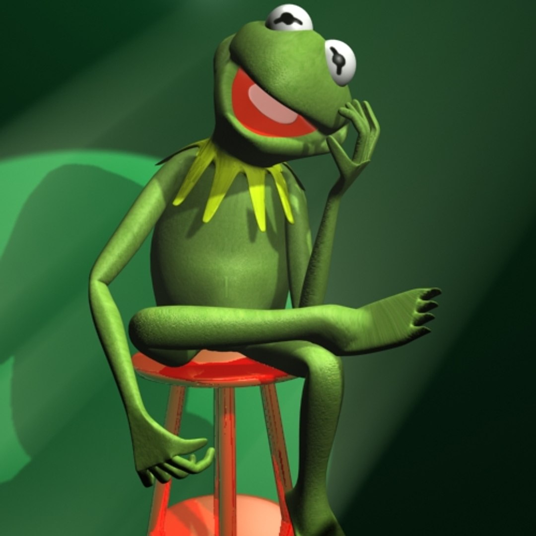Frog Kermit Rigged 3ds