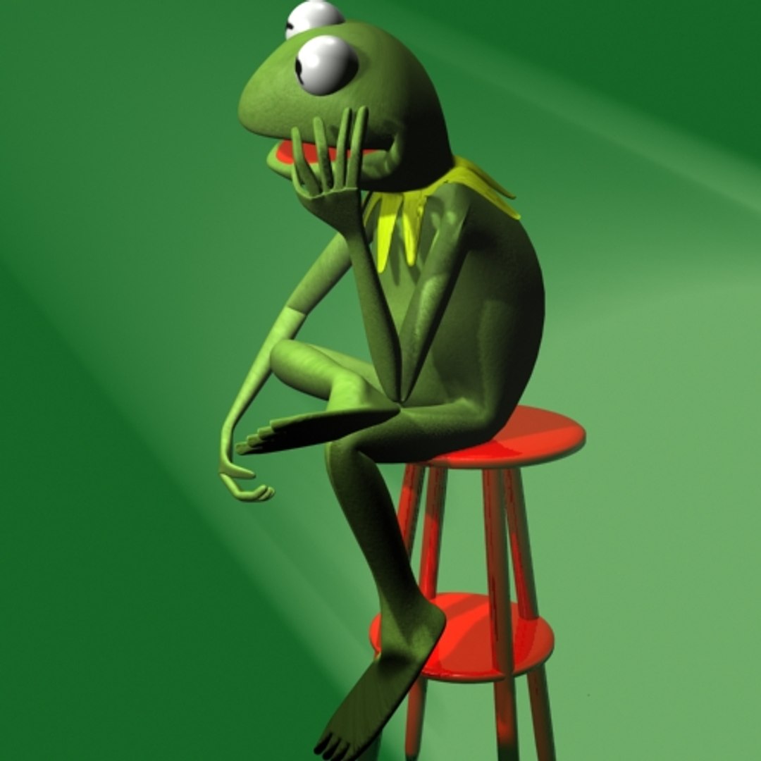 Frog Kermit Rigged 3ds