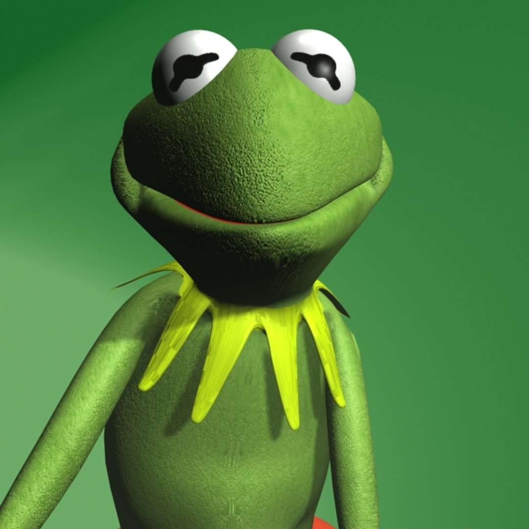 Frog Kermit Rigged 3ds