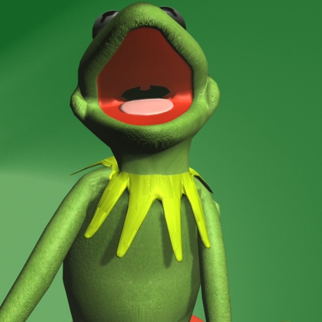 Frog Kermit Rigged 3ds