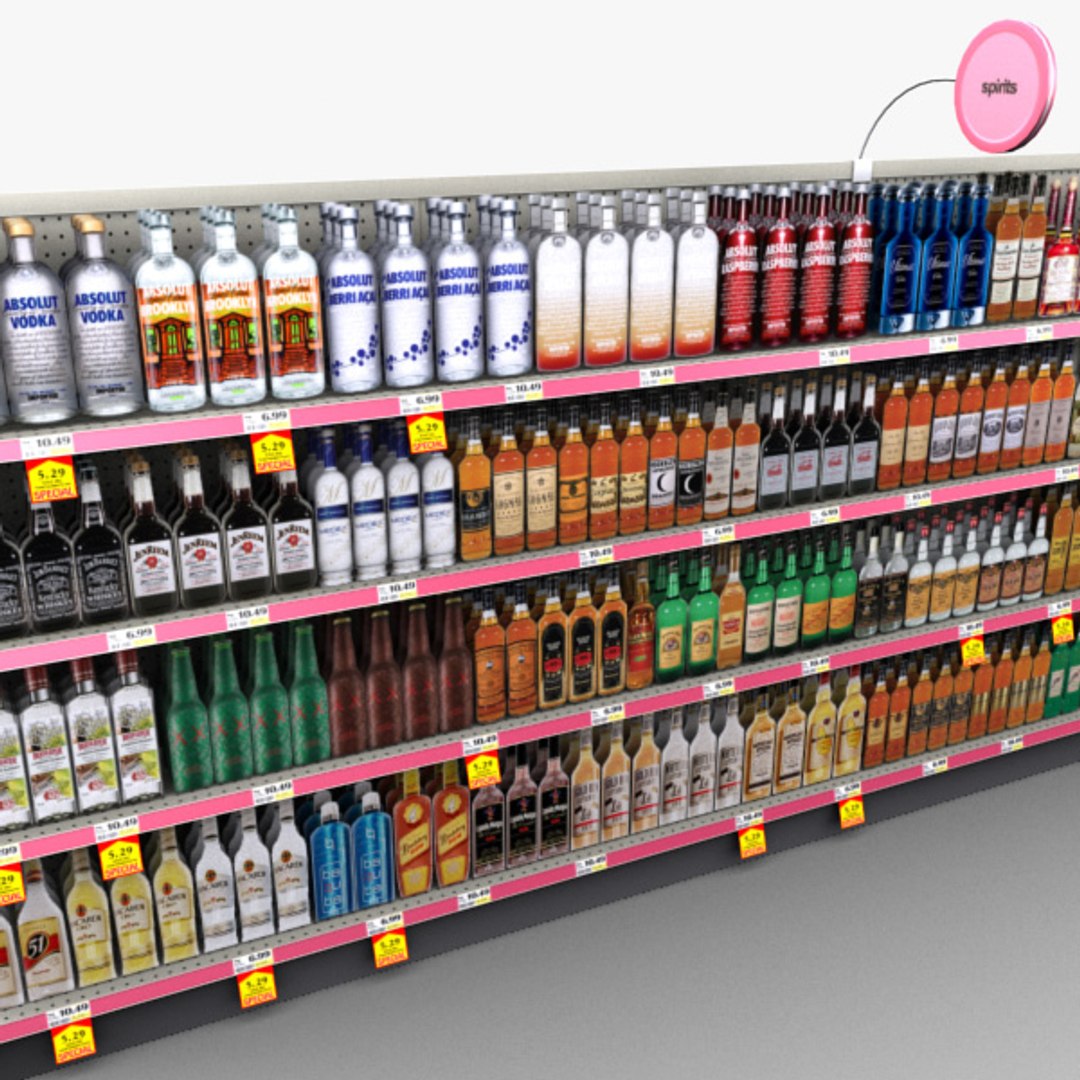 3d Retail Store Shelves - Model