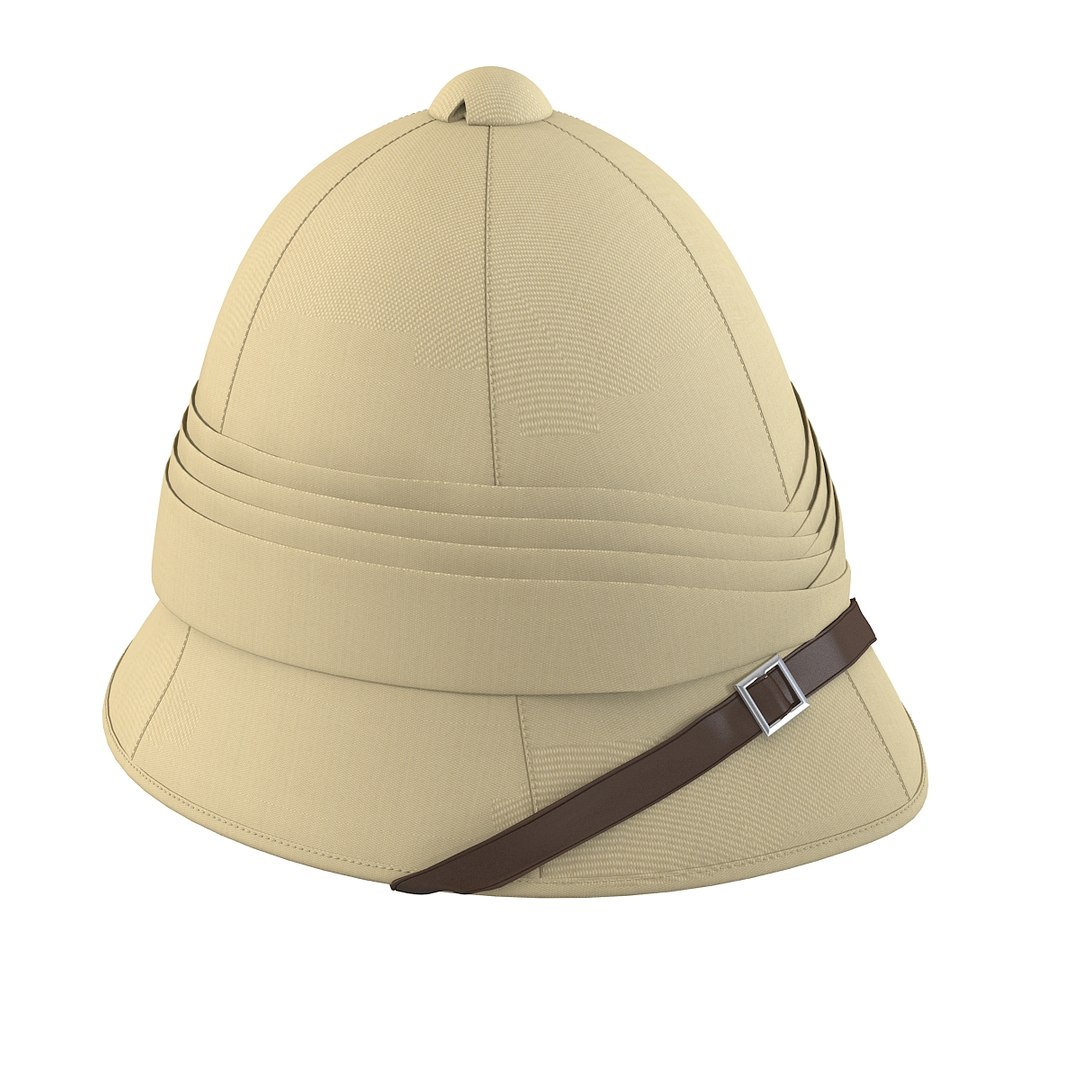 3d Model Of British Pith Helmet