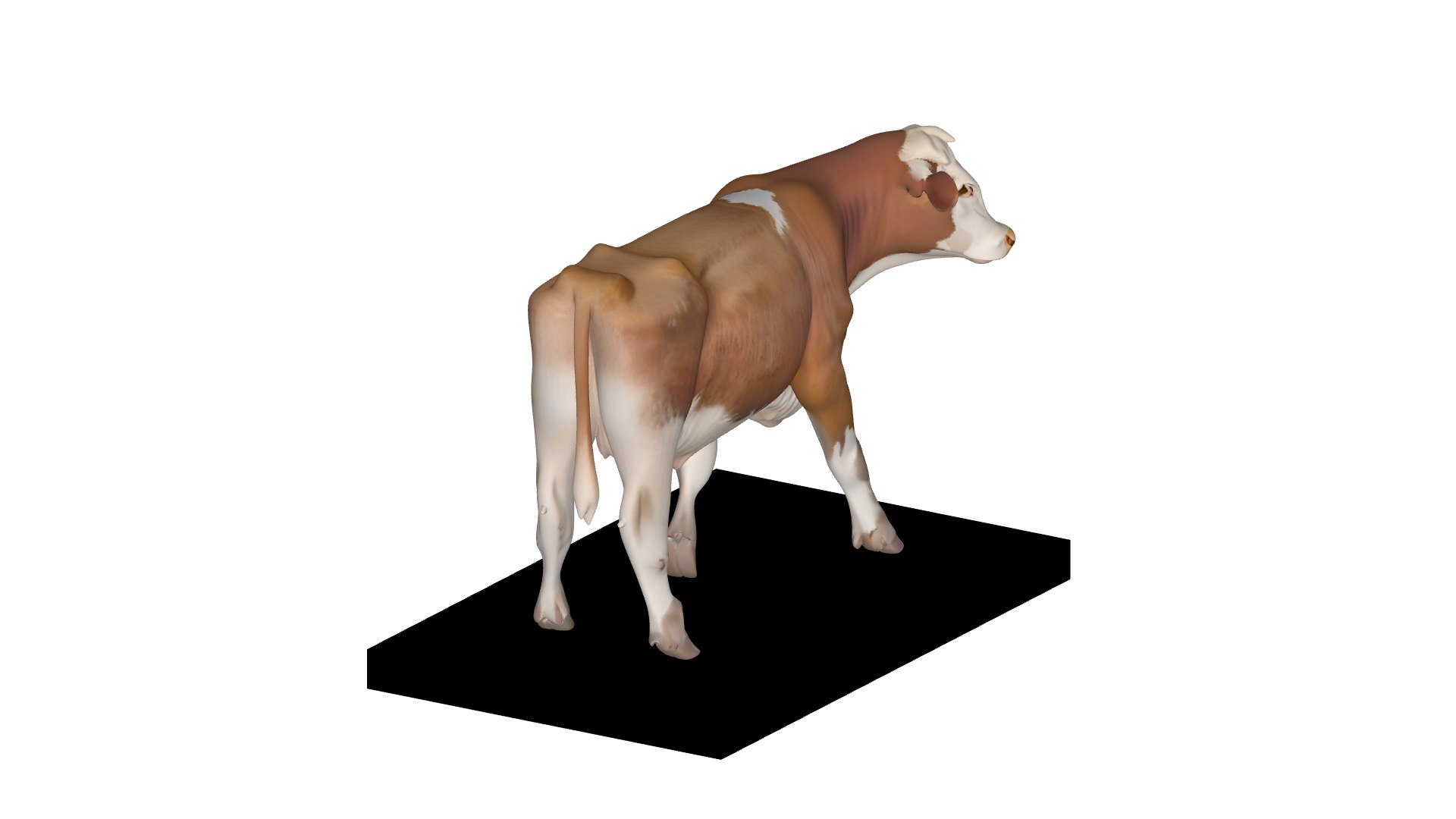 3D White And Brown Cow 3D Printable Model STL OBJ - TurboSquid 2361883