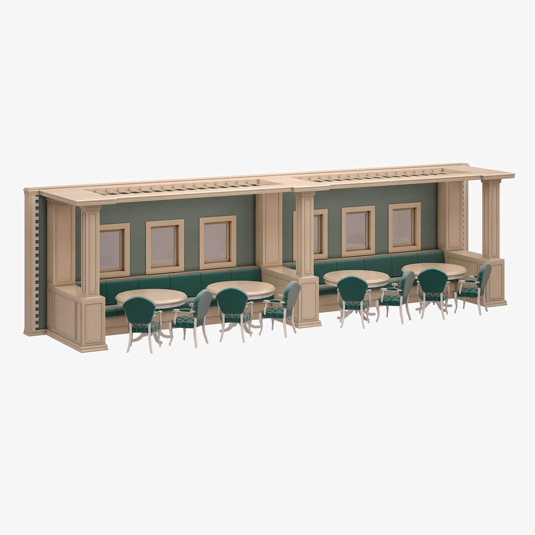 3d Model Restaurant Dinner Set