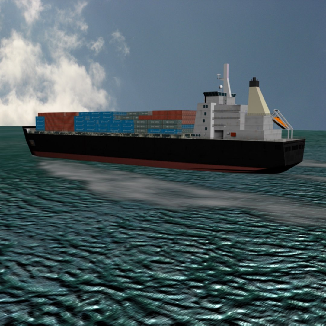 Container Ship 3d Model