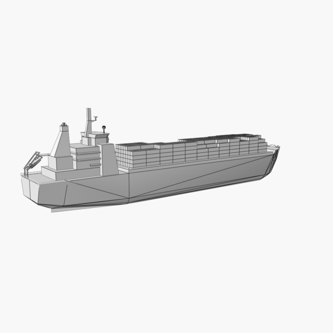 Container Ship 3d Model
