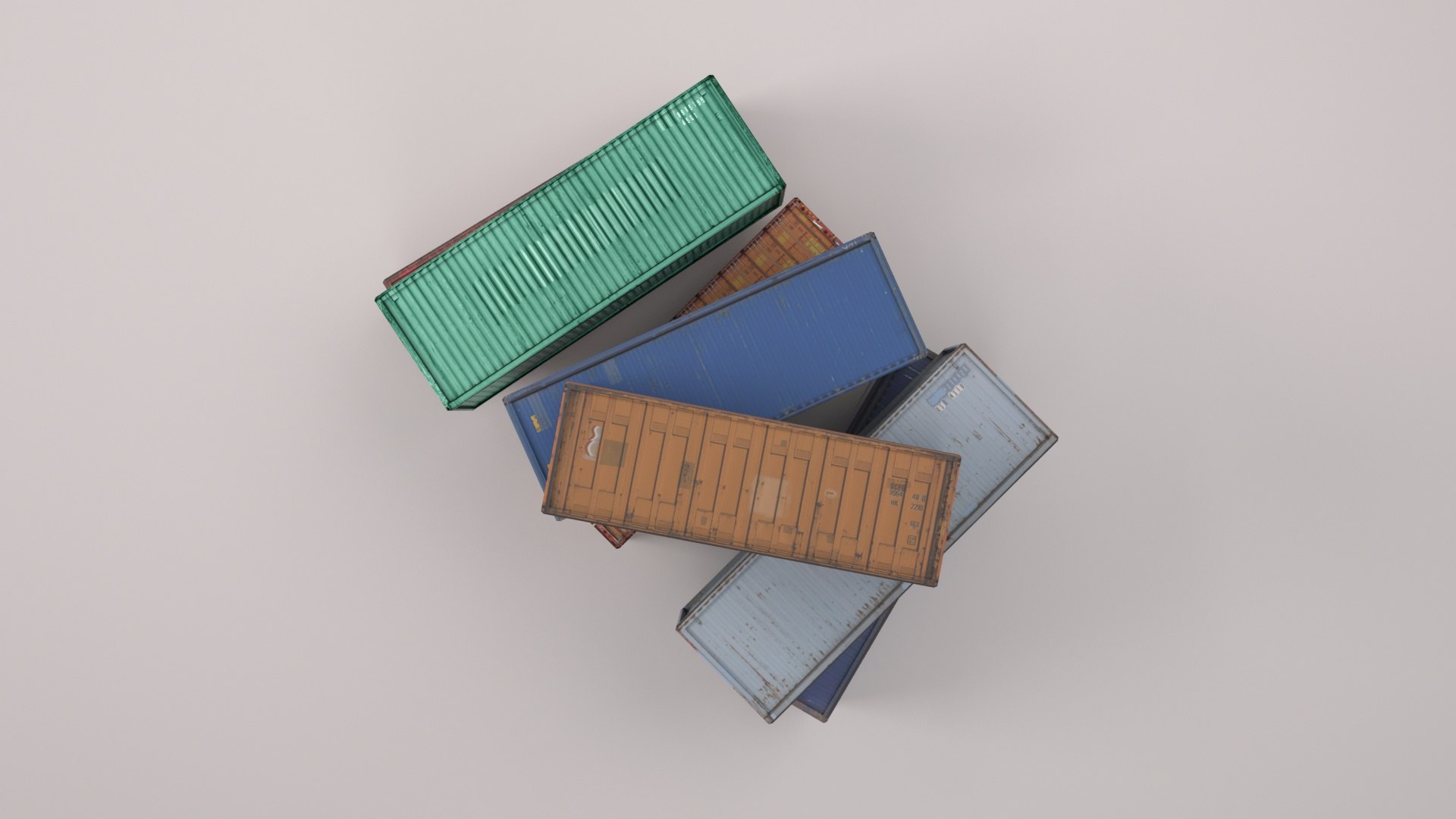 3D Containers Model - TurboSquid 2032753