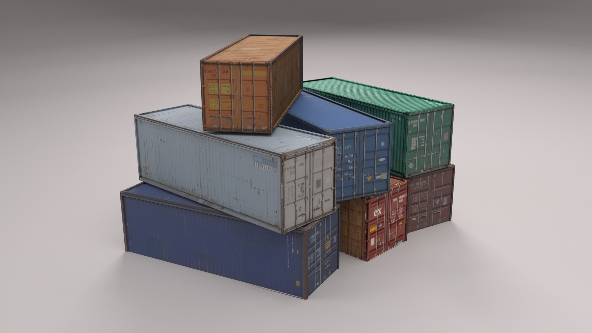 3D Containers Model - TurboSquid 2032753