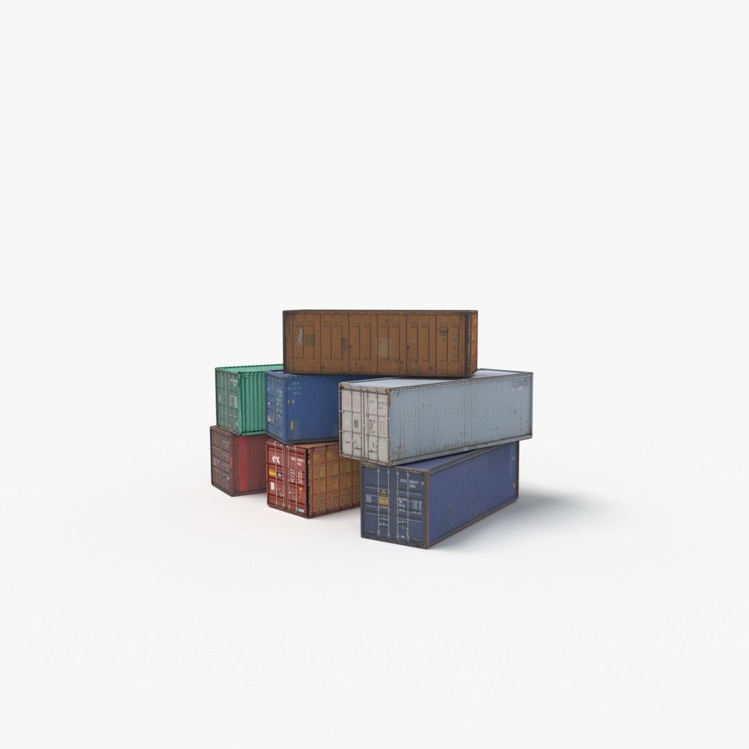 3D Containers Model - TurboSquid 2032753