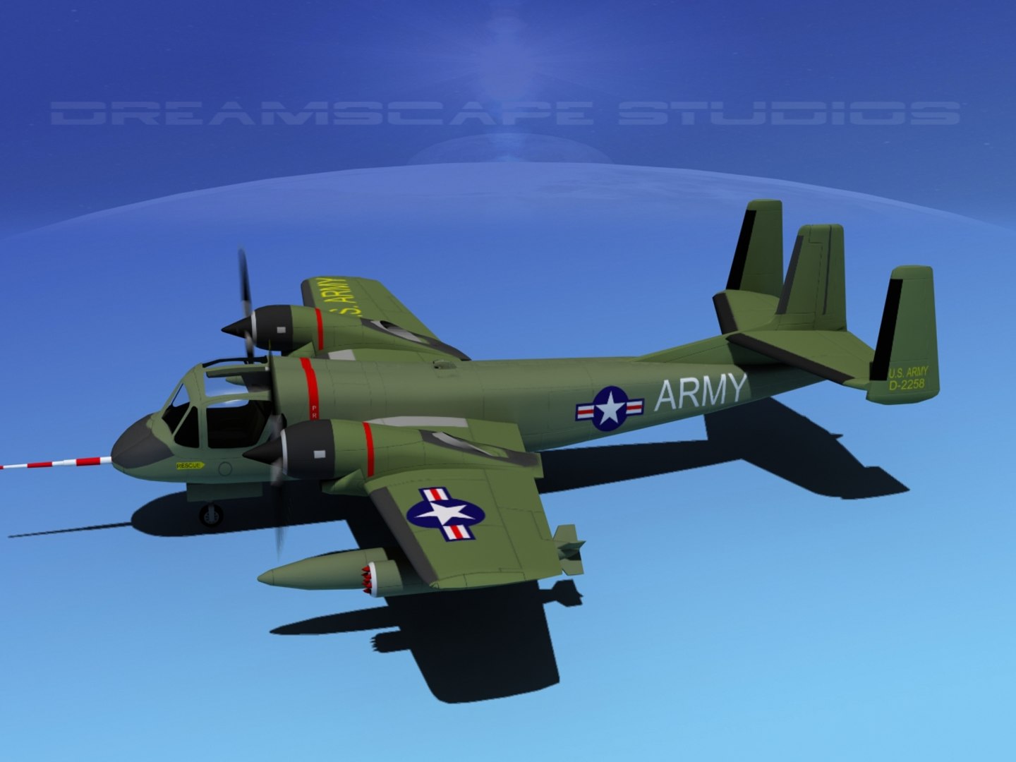 ov-1d mohawk grumman 3d 3ds