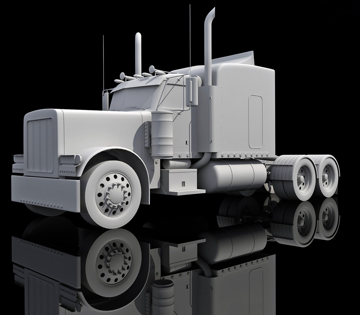 3d American Truck Model