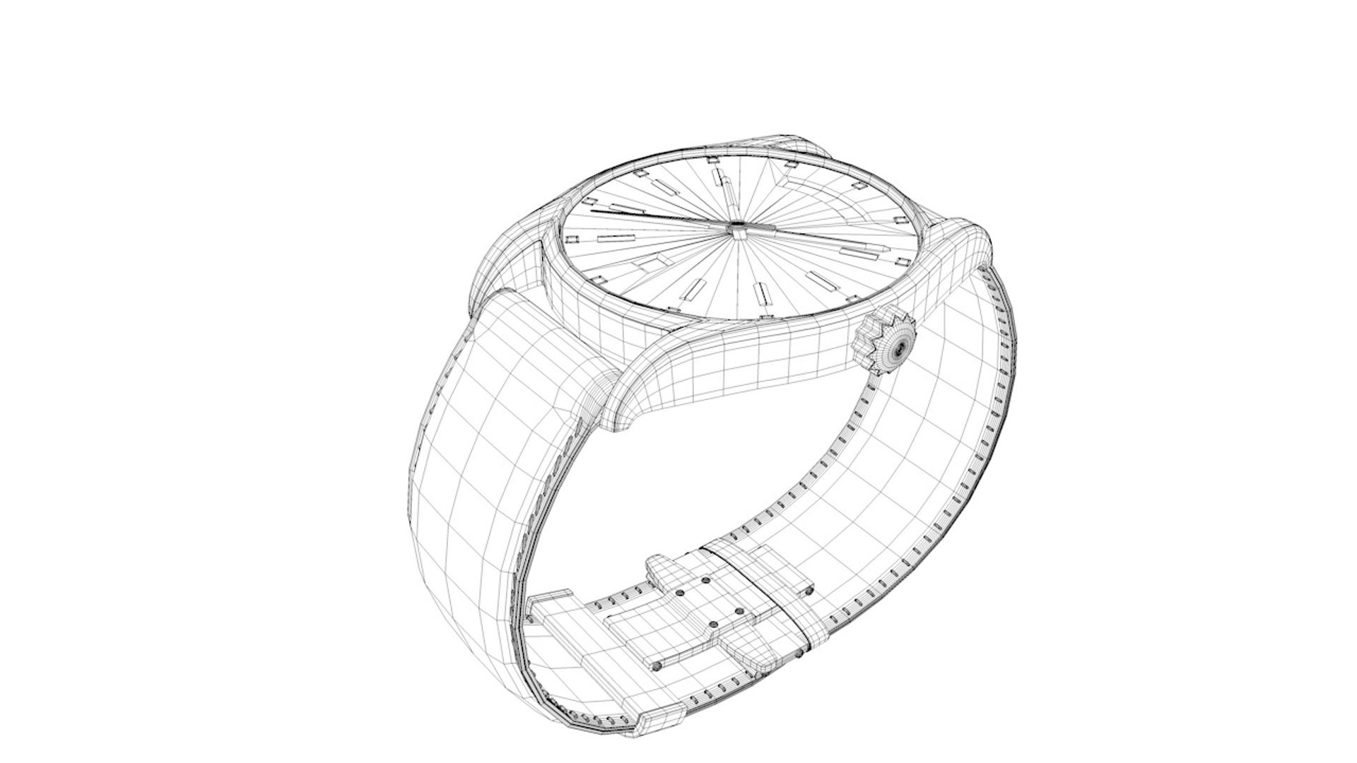 Wrist Watch 3d Obj