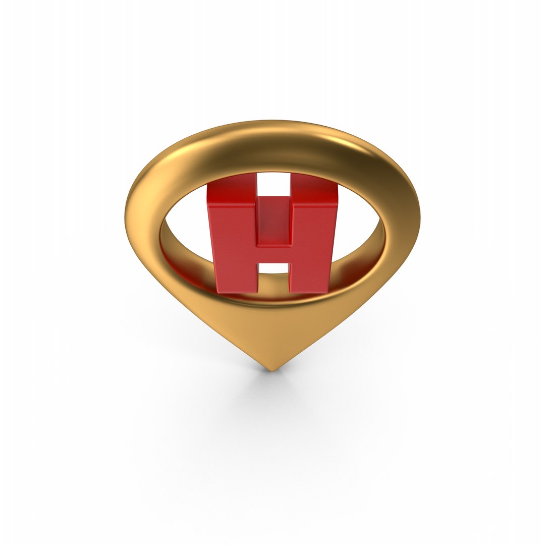 Hospital Marker Gold 3D - TurboSquid 2317269